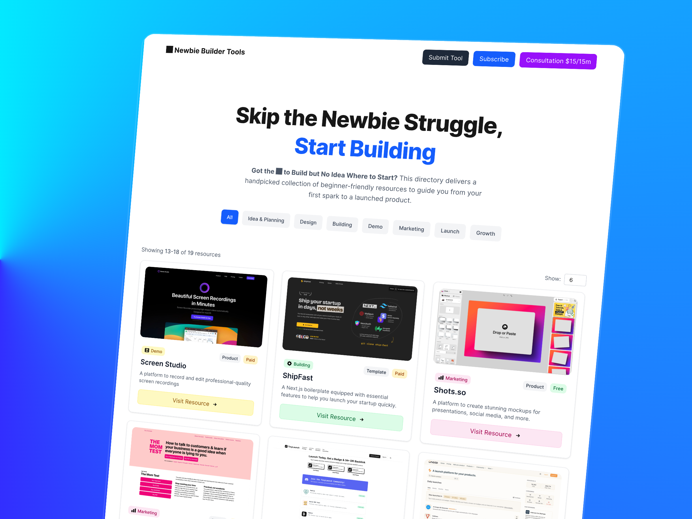 Newbie Builder Tools - Best Tools for New Builders & Creators
